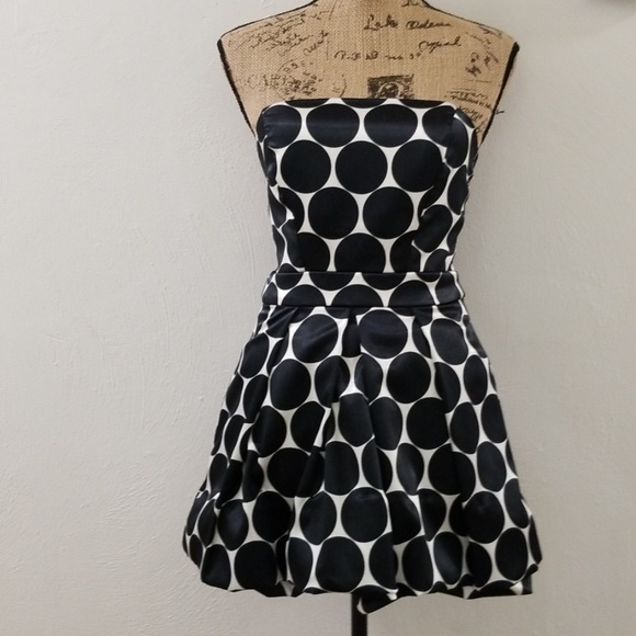 Ruby Rox | Dresses | Blackwhite Polka Dot Prom Dress | Poshmark